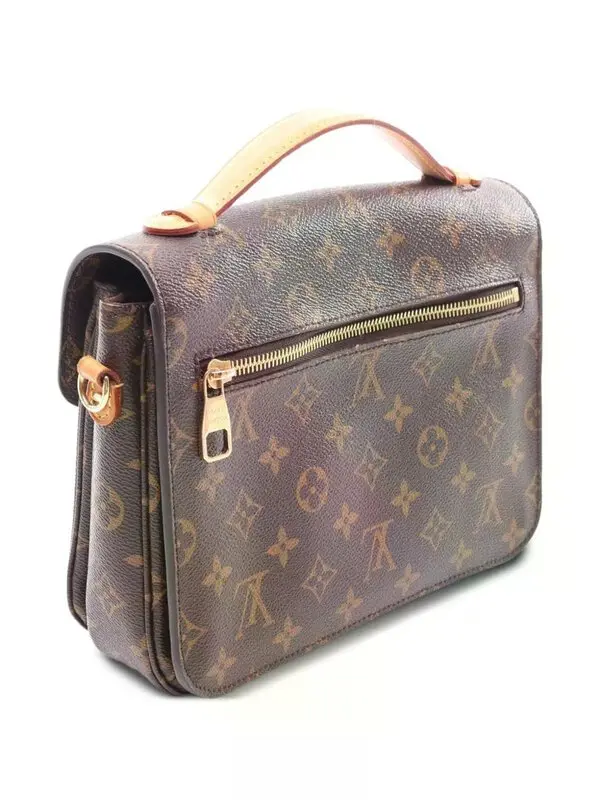 LOUIS VUITTON Monogram Pochette Metis Mm Handbag - Brown