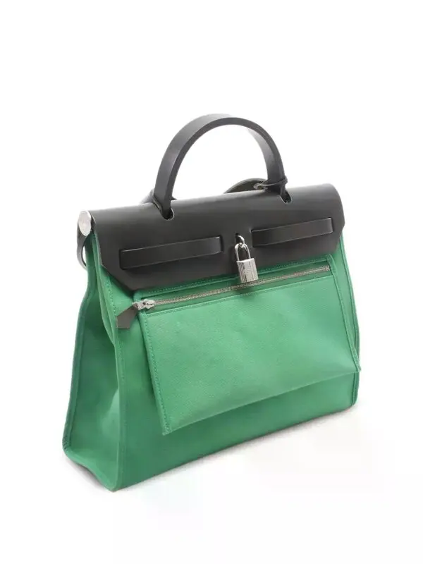 Hermès 2017 Pm Herbag Zip Handbag - Green