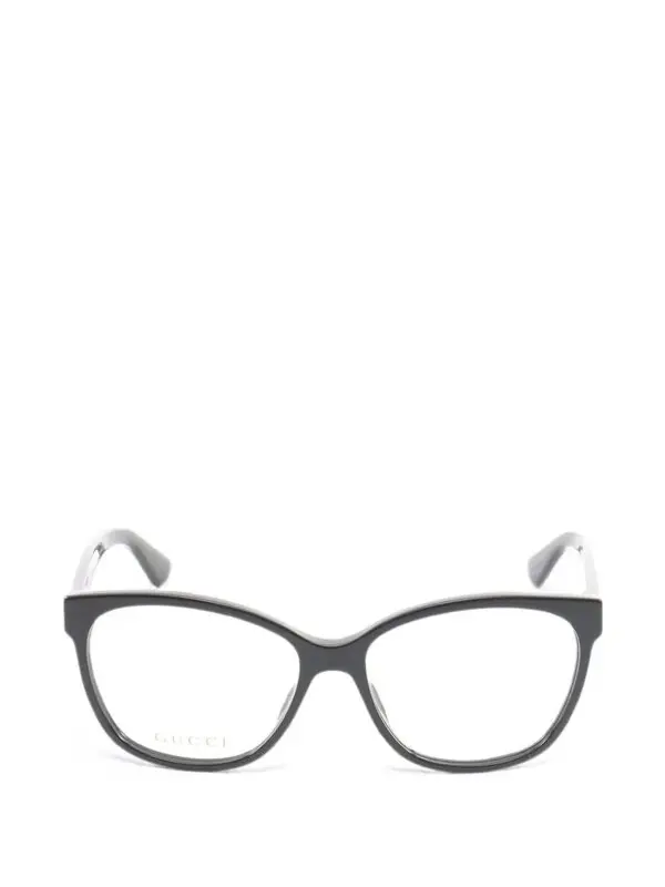 Gucci 2020s Crystal-embellished Cat-eye Glasses - Black