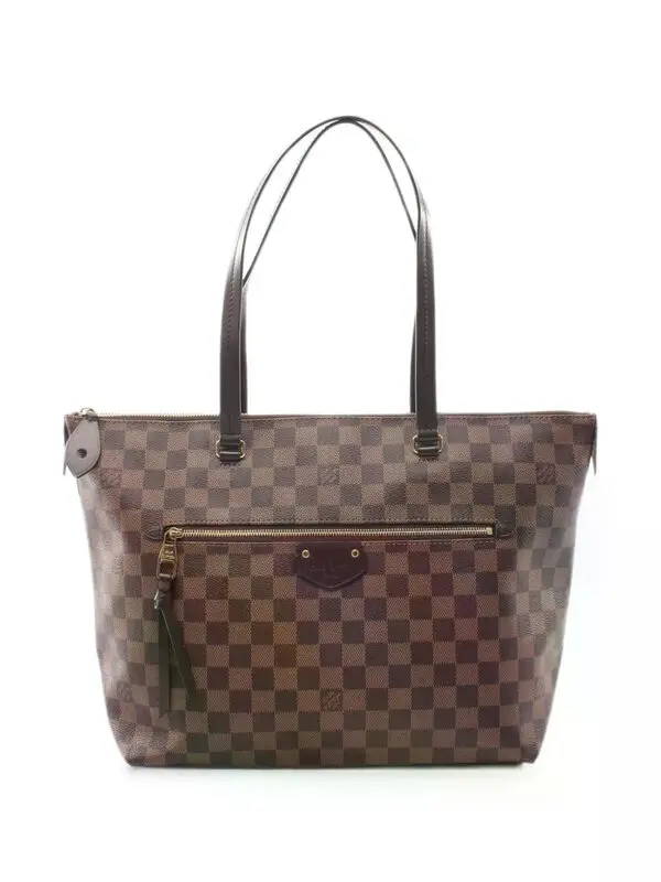 LOUIS VUITTON Damier Ebene Jena Tote Bag - Brown
