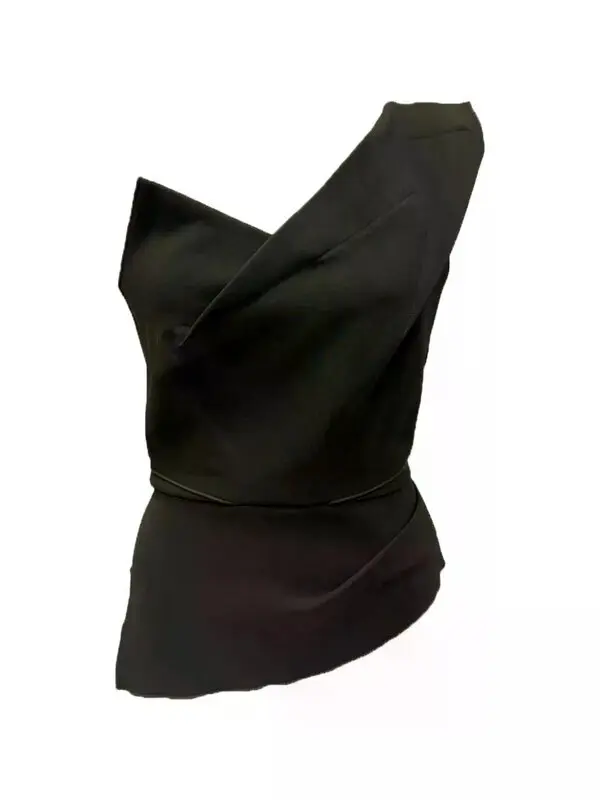 Roland Mouret Asymmetric One-shoulder Top - Green