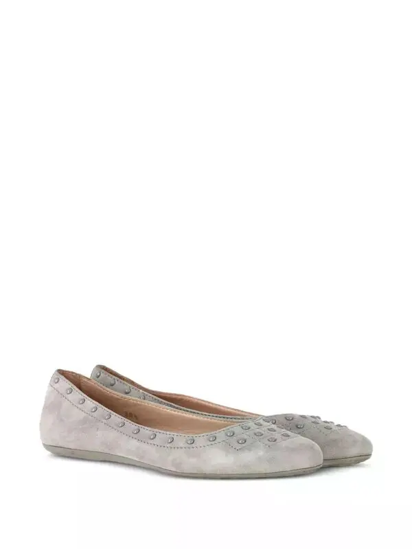 TOD'S Studded Ballet Flats - Grey