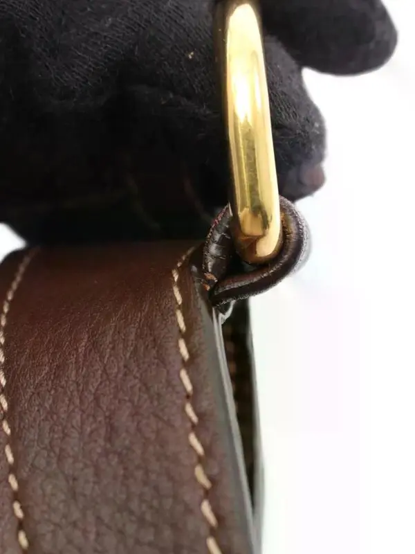 Prada 2000s Logo Jacquard Shoulder Bag