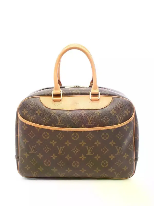 LOUIS VUITTON 1998 Deauville Monogram-pattern Tote Bag - Brown