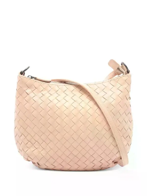 Bottega Veneta 2000s Intrecciato Shoulder Bag - Pink