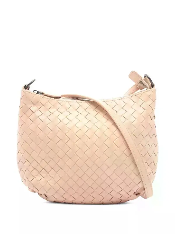 Bottega Veneta 2000s Intrecciato Shoulder Bag - Pink