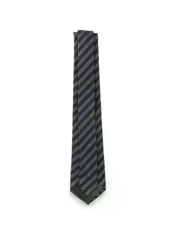 Giorgio Armani Diagonal-stripe Tie - Blue