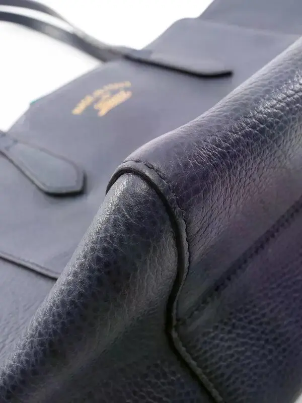 Gucci 2000s Swing Leather Tote Bag - Blue
