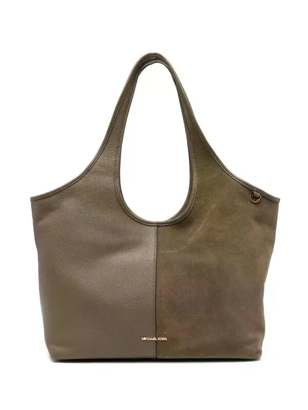 Michael Kors Large Henly Paneled Tote Bag - Green