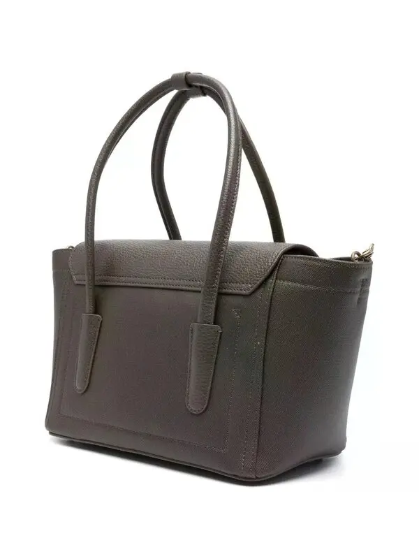COCCINELLE Grainy Leather Chain-detail Tote Bag - Green
