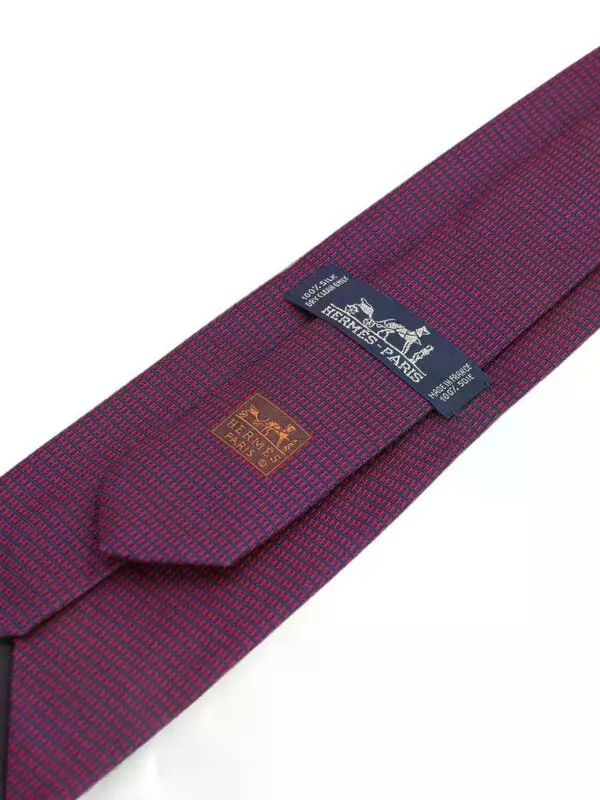 Hermès Geometric-print Tie