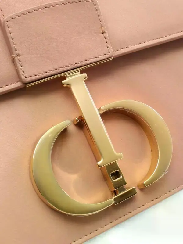 Dior 30 Montaigne Leather Satchel Bag - Pink