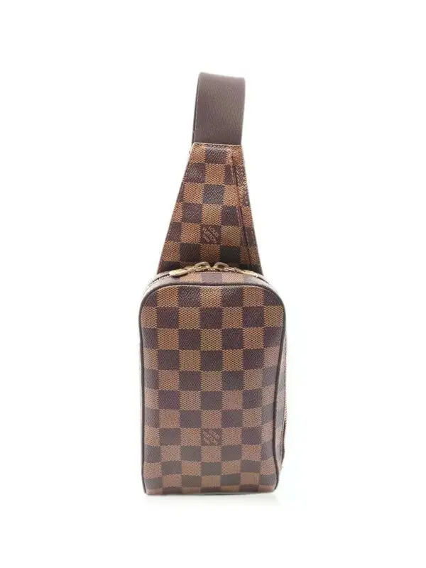 LOUIS VUITTON 2004 Damier Ebene Geronimos Body Bag - Brown