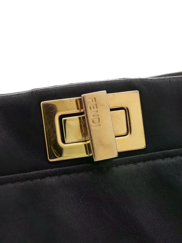 Fendi 2000s Mini Peekaboo Two-way Leather Handbag