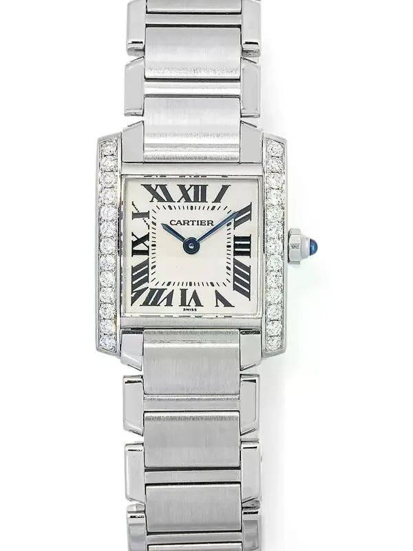 Cartier Tank Française Diamond Watch - White