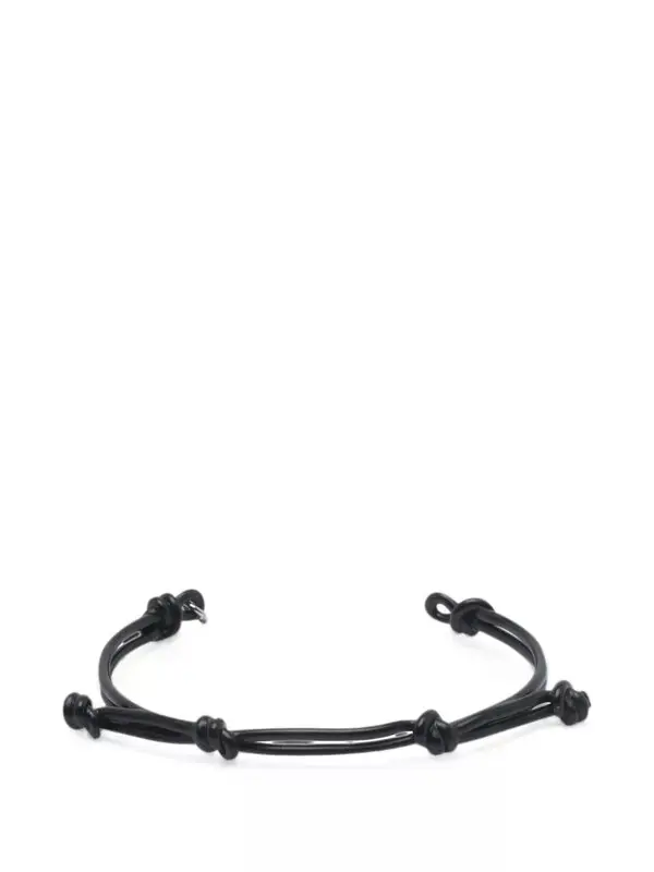 MAISON MARGIELA Knot Detail Bracelet - Black