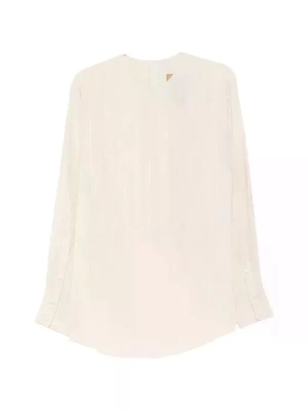 UMA WANG Plissé Long-sleeve Blouse