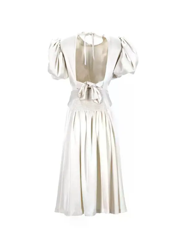 ROTATE BY BIRGER CHRISTENSEN Noon Puff-sleeved Midi Dress