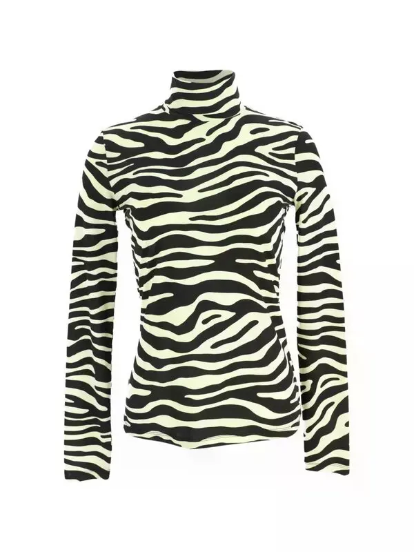 Proenza Schouler Zebra-print Turtleneck Top