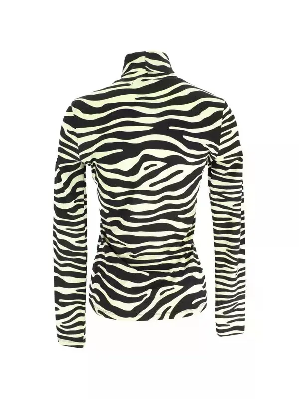 Proenza Schouler Zebra-print Turtleneck Top