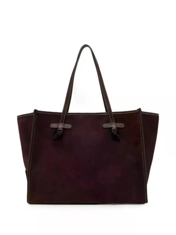 GIANNI CHIARINI Marcella Suede Tote Bag - Red