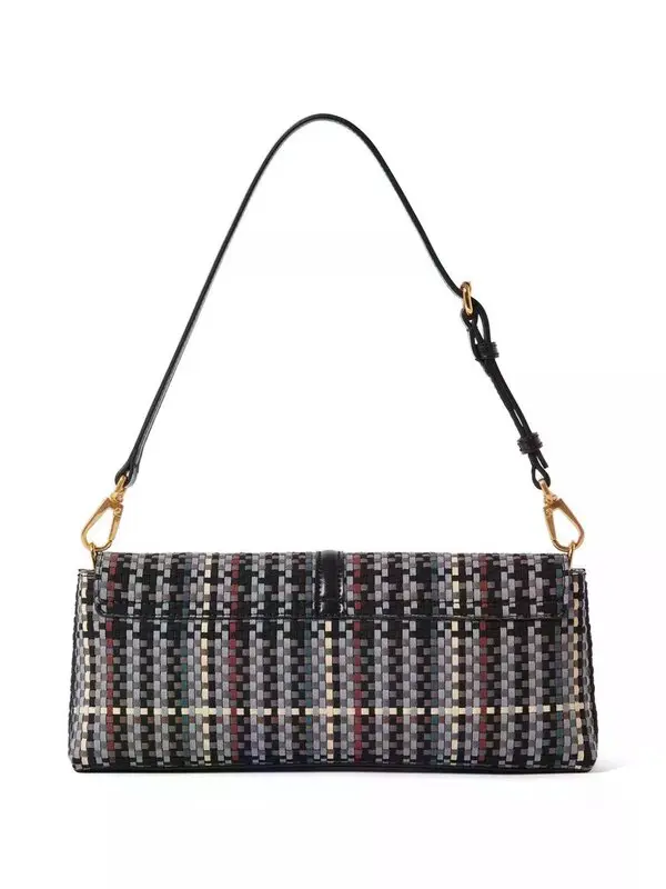 Stella McCartney Woven Padlock Detail Clutch Bag