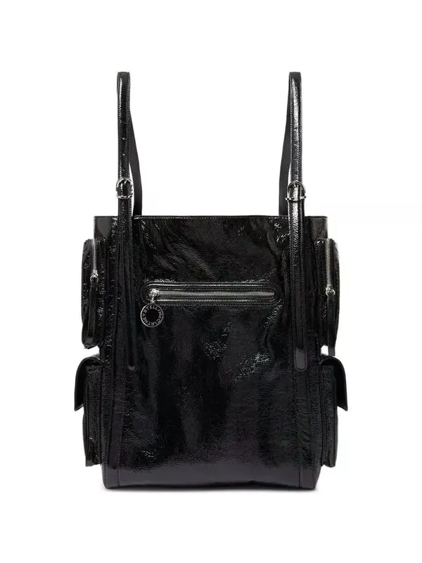 Stella McCartney Crinkled-finish Multi-pocket Tote Bag