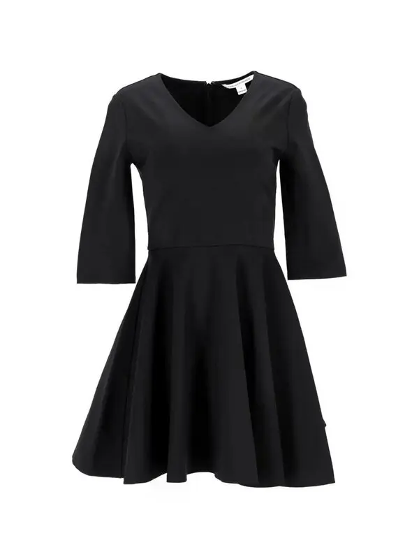 Diane Von Furstenberg V-neck Flared Mini Dress