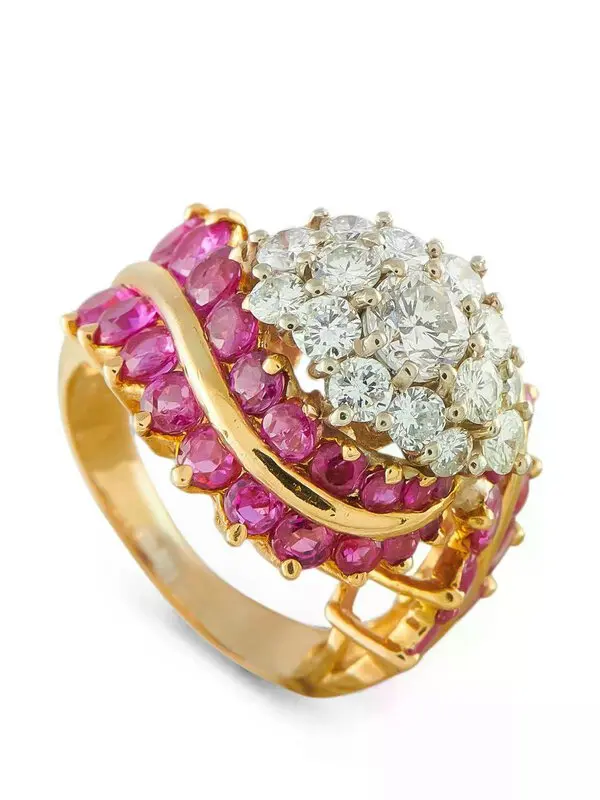 LB EXCLUSIVE Ruby And Diamond Ring - Gold