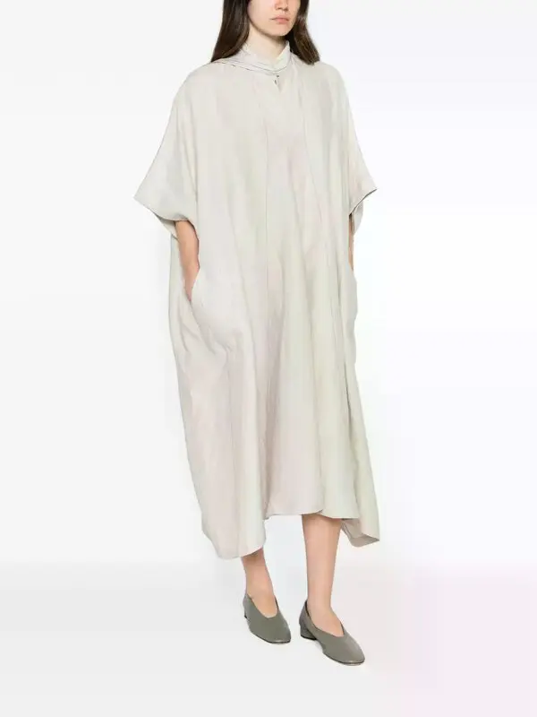 ZIGGY CHEN Panelled Short-sleeve Midi Dress