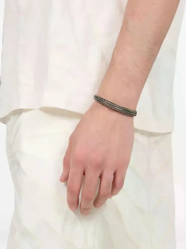 Roberto Cavalli Snake-effect Cuff Bracelet