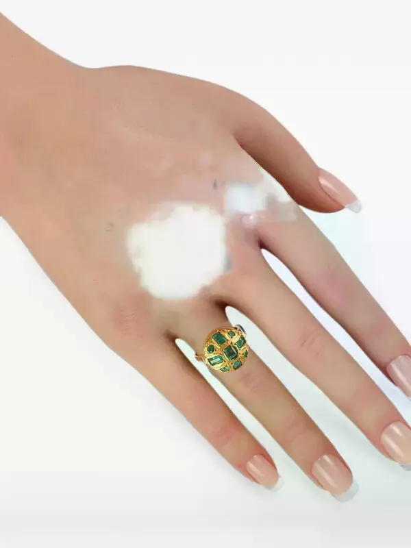 LB EXCLUSIVE Emerald Dome Ring