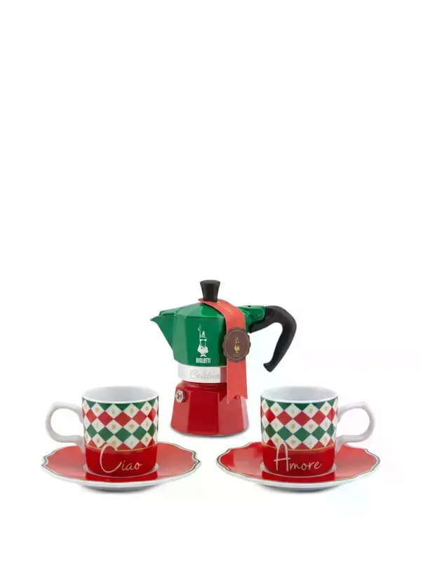 BIALETTI La Mokina Tricolore Coffee Set