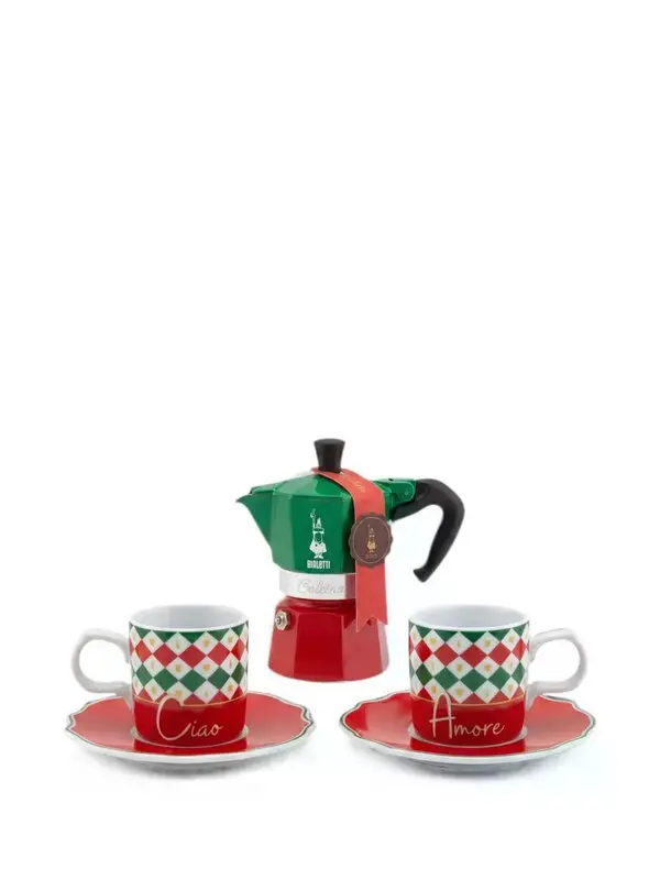 BIALETTI La Mokina Tricolore Coffee Set