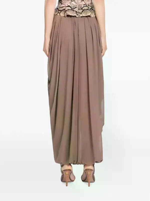Elie Saab Draped Silk Trousers