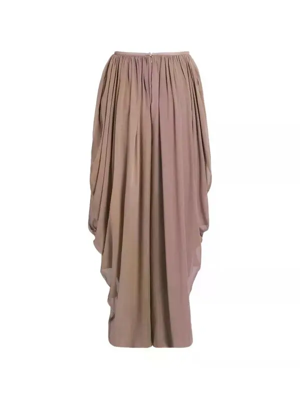 Elie Saab Draped Silk Trousers