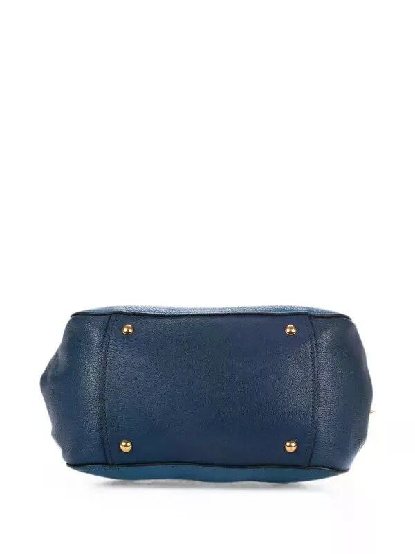 Miu Miu Madras Buckled-handles Tote Bag