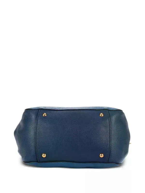 Miu Miu Madras Buckled-handles Tote Bag