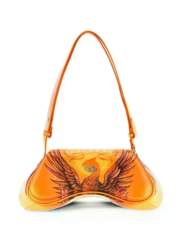 DIESEL® Play Graphic-print Crossbody Bag - Orange