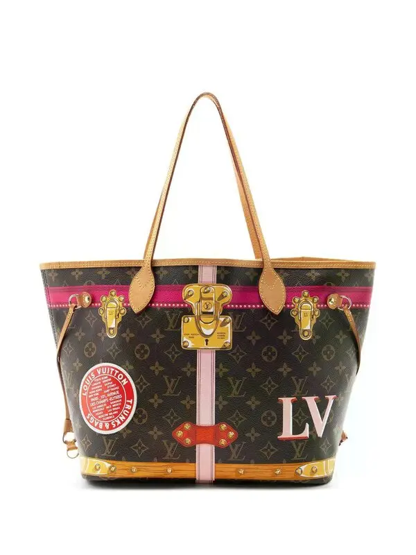 LOUIS VUITTON 2018 Summer Trunk Neverfull Mm Tote Bag - Brown