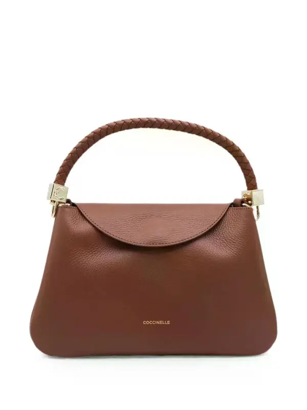 COCCINELLE Braided-handle Leather Shoulder Bag