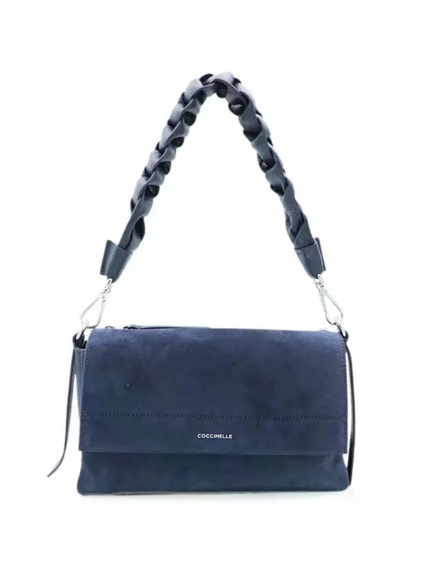 COCCINELLE Suede Braided-handle Shoulder Bag