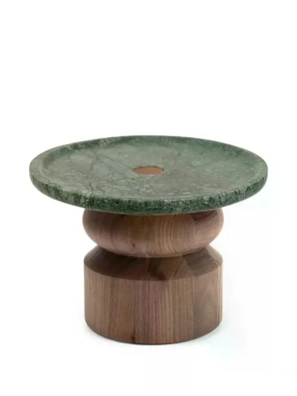 EDITIONS MILANO S Ceremony Marble Cake Stand - Brown