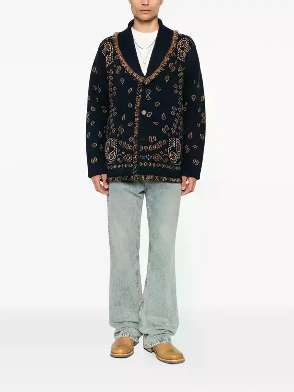 Alanui Paisley Jacquard Cardigan