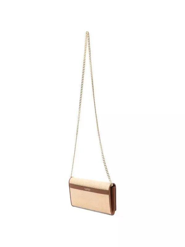 Ralph Lauren Woven-design Chain-strap Clutch Bag