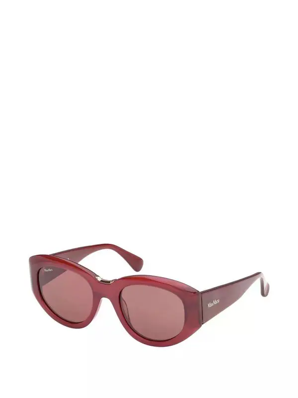 Max Mara Shiny Oval-frame Sunglasses