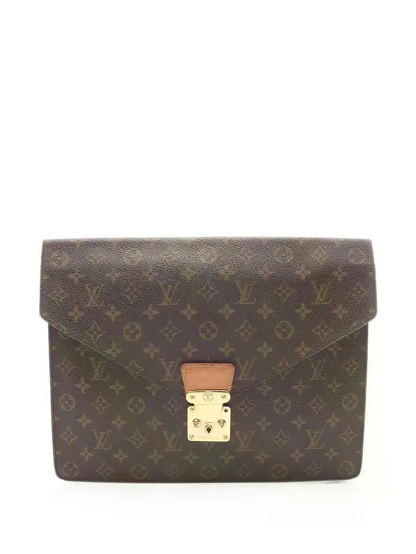 LOUIS VUITTON Senateur Folder Monogram Canvas - Brown