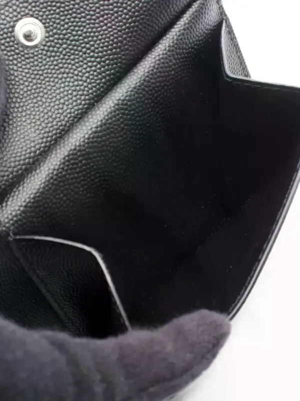 Saint Laurent 2020s Pebbled-leather Bi-fold Wallet