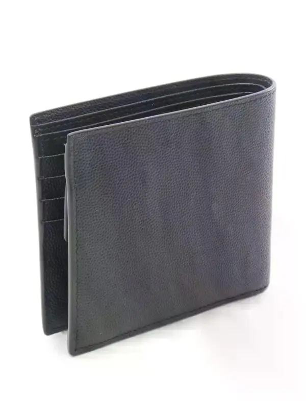 Saint Laurent 2020s Pebbled-leather Bi-fold Wallet - Black