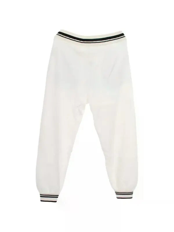 LOUIS VUITTON Logo Embroidered Track Pants - White